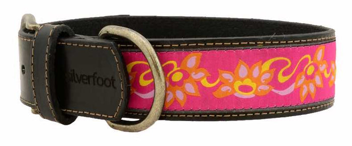 Dog Leather Collar Medium 1 1 2 width Silverfoot